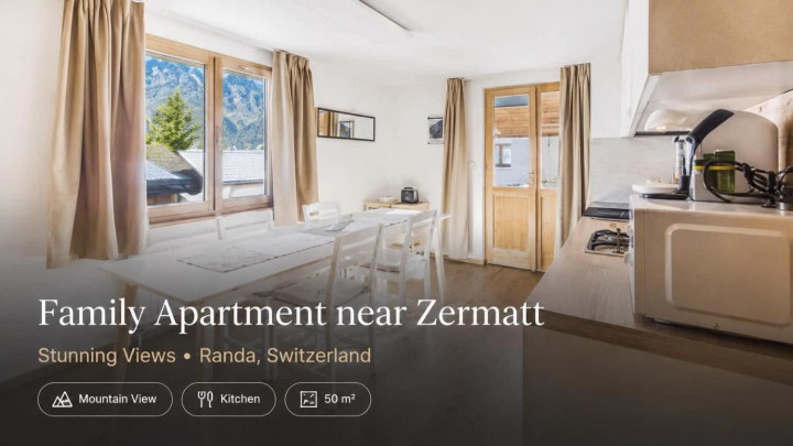 Family Apartment Near Zermatt With Stunning Views - Randa
