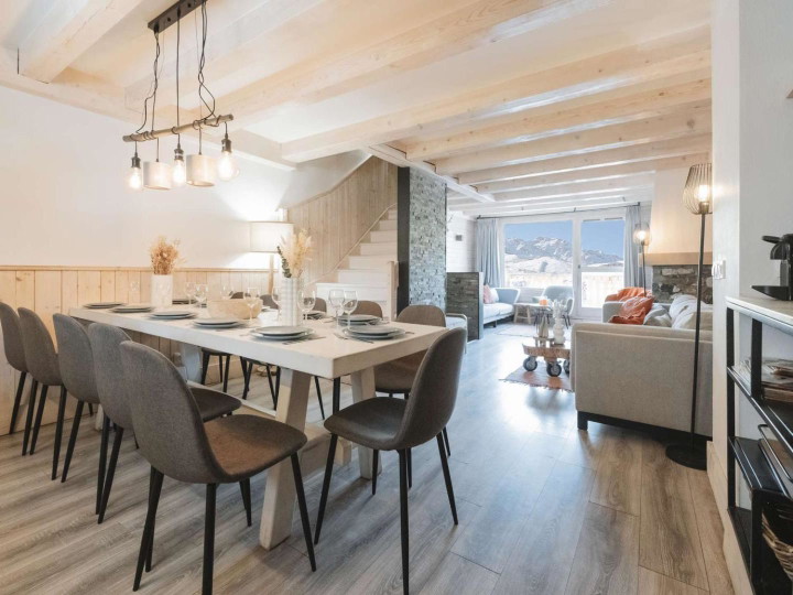 Somptueux Chalet 130 M², 11 Pers, Vue Montagnes, Cheminée, 5 Chambres - Fr-1-545-27 - Valmeinier