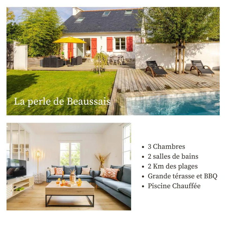 Charmante Maison Avec Piscine Chauffée - 2km Des Plages - Saint-Jacut-de-la-Mer