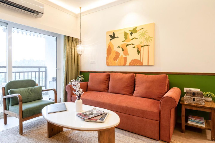Staymaster Encanto - 2br Serviced Apartment With Swimming Pool And Field View In Siolim - Goa