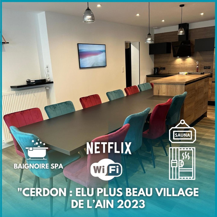La Marionnade - Maison De Village, Sauna, Balnéothérapie, Borne Ve - Ain