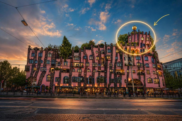 Castelletto - Das Schloss Auf Dem Dach Der Grünen Zitadelle Von Hundertwasser - 마그데부르크