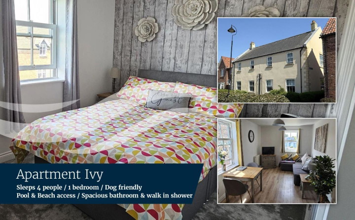 Apartment Ivy - Part Of The The Bay Filey Holiday Village With Pool, Gym And Direct Beach Access, Pub, Restaurant, Tennis And Meadows Walks - North Yorkshire