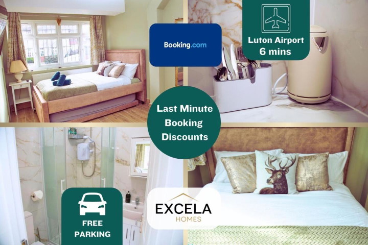 Modern Airport Annexe - Free Parking - Sleeps 4 - Near Luton Airport - Harpenden