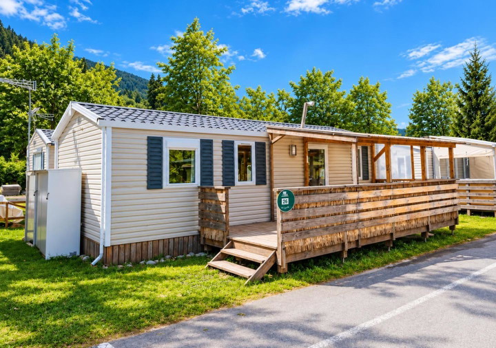 Le Génépi Mobil-home 3 Chambres Pour 6 Pers Avec Climatisation Camping 3 Etoiles - Flaine
