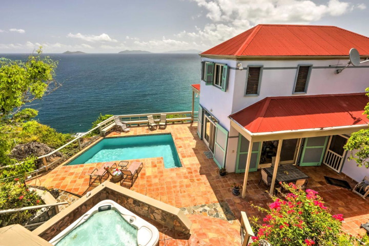 St Thomas Cliffside Villa With Pool & Hot Tub! - Saint Thomas