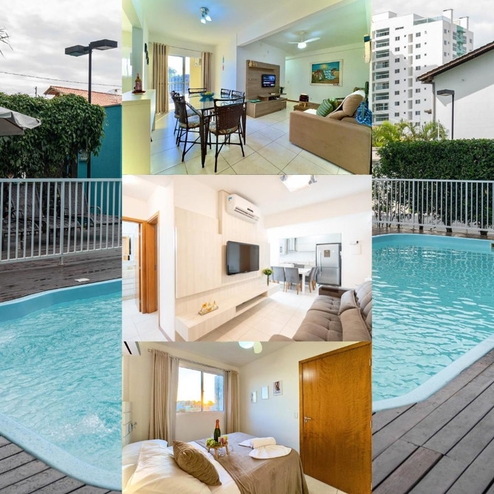 Apto Em Barra Velha 340m Da Praia Com Sacada Com Churrasqueira, Ar Condicionado Wi-fi, Piscina, Portaria 24h, Academia Mini Mercado E Vaga De Garagem - Barra Velha