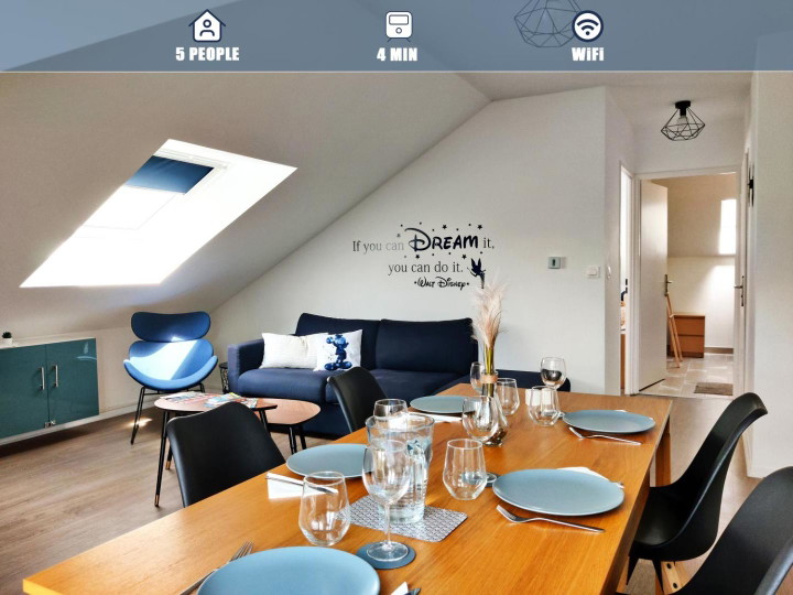Akela - Appartement à 7 Minutes De Disneyland Paris ! - Bussy-Saint-Georges