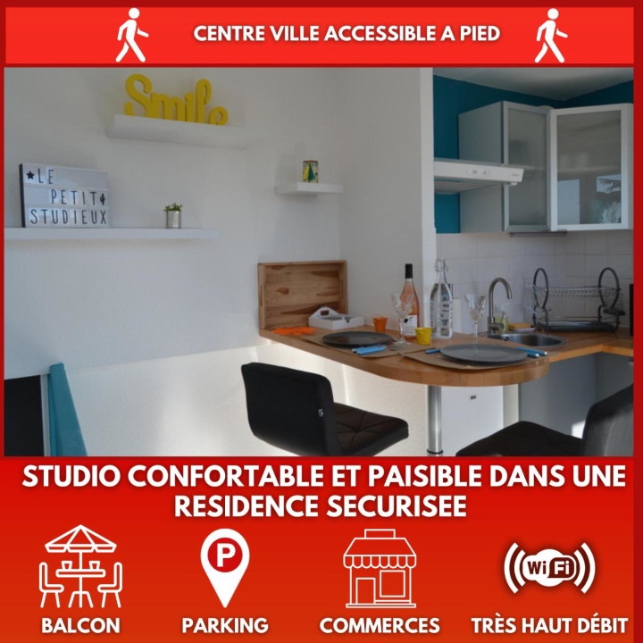 Le Petit Studieux - Parking - Animaux Acceptés - Centre Ville Accessible à Pied - Albi
