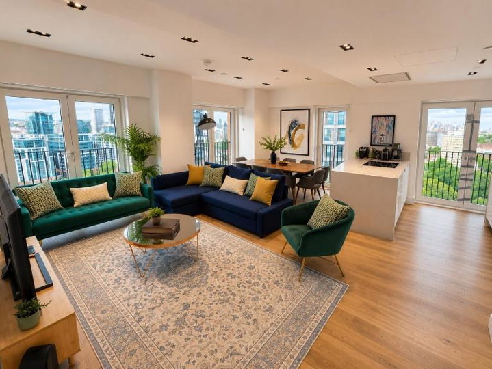 Modern Large Central Flat With Beautiful View Of London & Access To Indoor Pool And Sauna - London