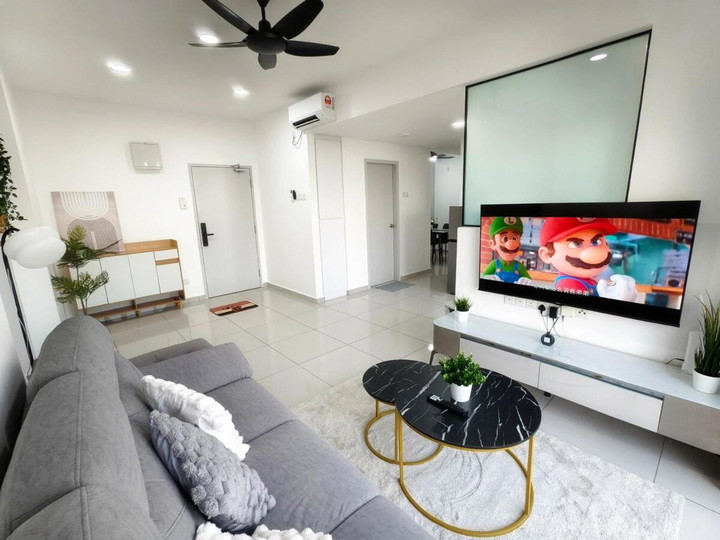 Classic Seaview Seri Alam 5min To Regency & Pasir Gudang Hospital, 6pax Offer 20 Rebate For 3day Stay, Free Netflix Coway Filter 1 Carpark - Masai