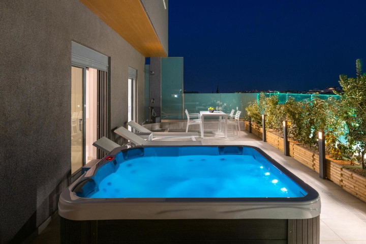 Rhodes Skyline Suite With Out Door Jacuzzi Sea View A2 - Faliraki