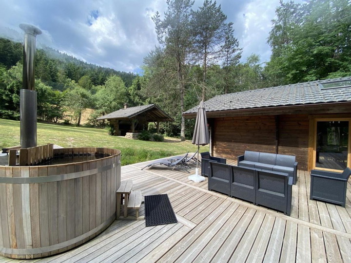 Le Fishing Lodge Chalet En Bois Avec Bain Nordique - La Bresse