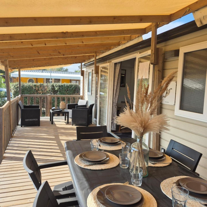 Le Coco Lodge Mobil Home 6-8 Personnes Piscines & Plage Camping 5 éToiles Les Dunes - Torreilles