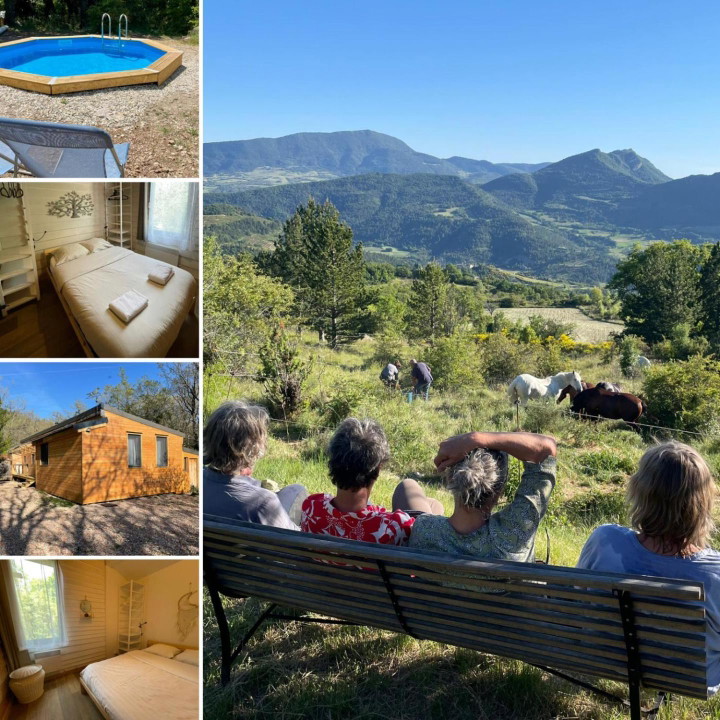 Rocher Roux 4 Chalets Au Coeur Du Parc Régional Des Baronnies Provençales - Nyons