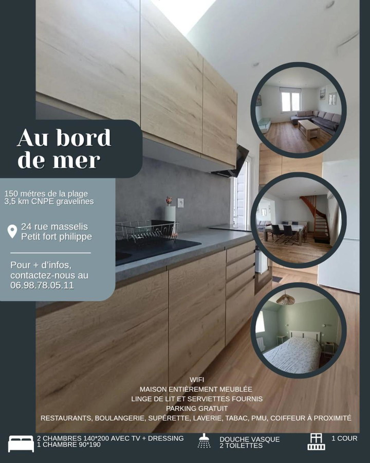 A 1min A Pied De La Plage Petit Fort Philippe - Norte