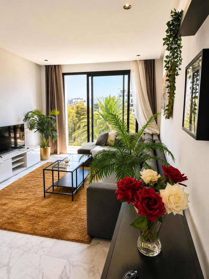B-living Oasis - Sunny 1br, Palm Views, Balcony - Casablanca