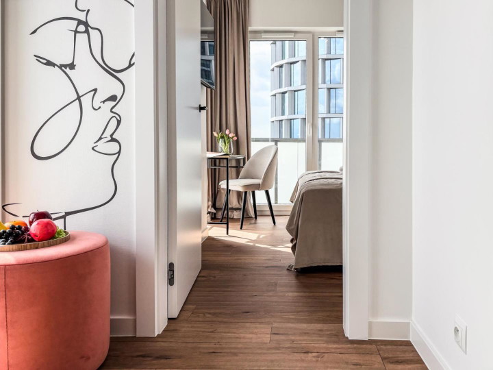 Urban Apartments Global - 13th Floor No 24 - Air Condition - Balcony - Free Garage - Luxury - Katowice