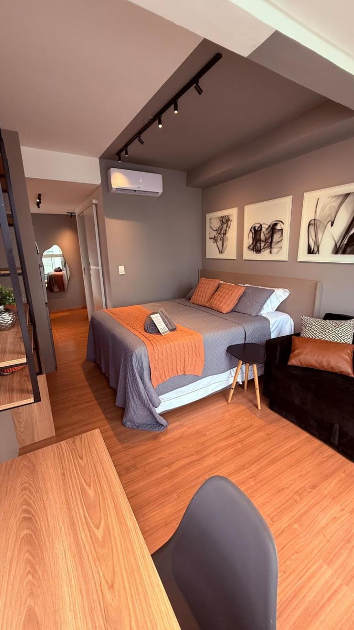 Studio Novo E Amplo No Centro Com Ar E Home Office - Araucária