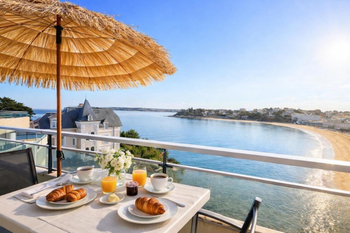 Le Crystal - Vue Mer & Accès Plage - Parking Privé - Saint-Malo