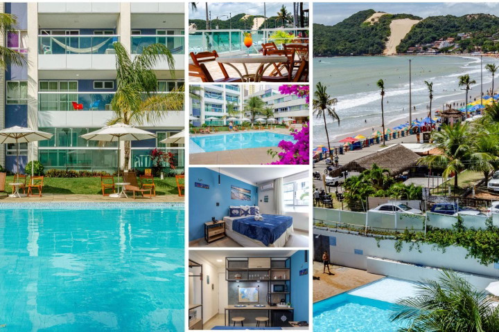 Suíte Pé Na Areia Com Piscina, Wifi E Estacionamento Em Ponta Negra - Natal