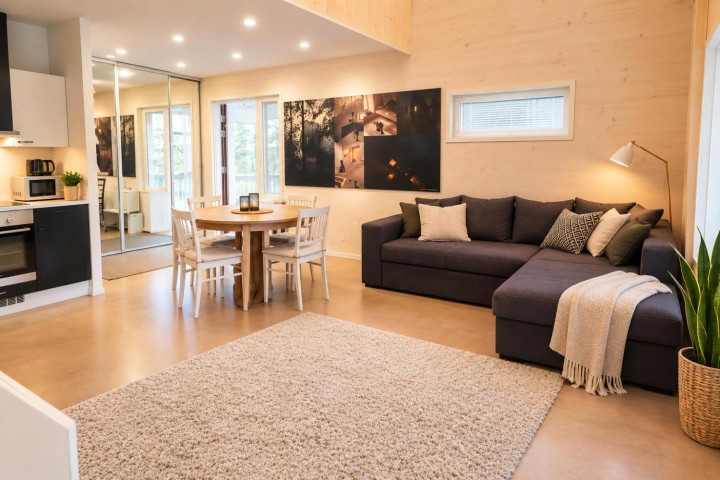The Other Side Of The Clt Semi-detached House, With A Separate Spa - Lahti