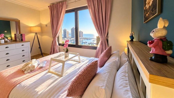 Porto Arabiya Tower 3 - Sea Escape Retreat, Viewing Pearl Marina - 1602 - Doha