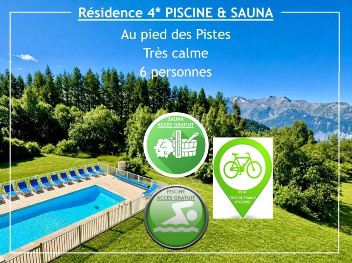 Douillet 33 M² Piscine Et Sauna - 6 Pers - Les Deux Alpes