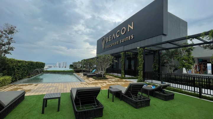 Beacon Executive Suites #Cozyfamilystay #Rooftoppool #13 - Gelugor