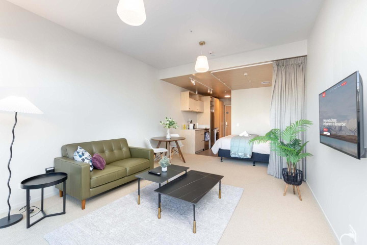 Petone Studio - Balcony Bath Tub Sleeps 2 - New Zealand