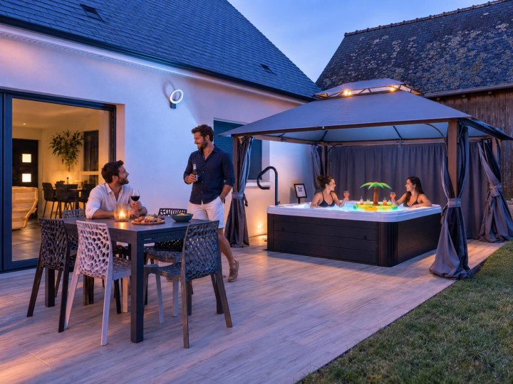 Spa Privatif Couvert - 6 Pers - Beauval & Châteaux - La Sablonnière - Amboise