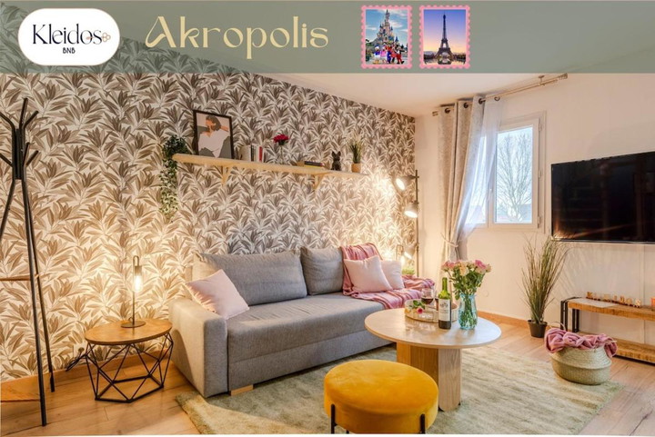 Akropolis By Kleidos - Disney 15 Mn - Beau Duplex Familiale Pour 6 - 2 Chambres- Parking Gratuit - Torcy
