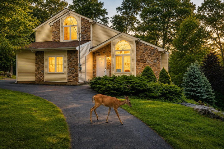 Serenity Falls - Stylish 4bdr Mountain Retreat, Hot Tub, Pool - Pennsylvania