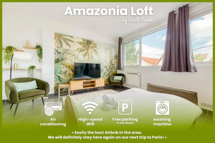Escale-marne Fr - Amazonia Loft- Ac - Climatisation - Parking Gratuit - 001 - Montreuil