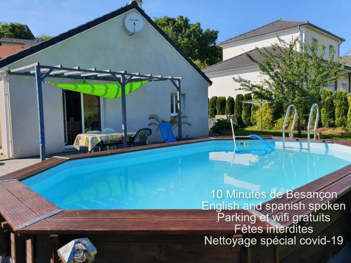 2 Vraies Chambres Privées Chez L Habitant Au Calme Dans Villa De Campagne Plain-pied 105m2 Avec Piscine à Montfaucon - Besançon