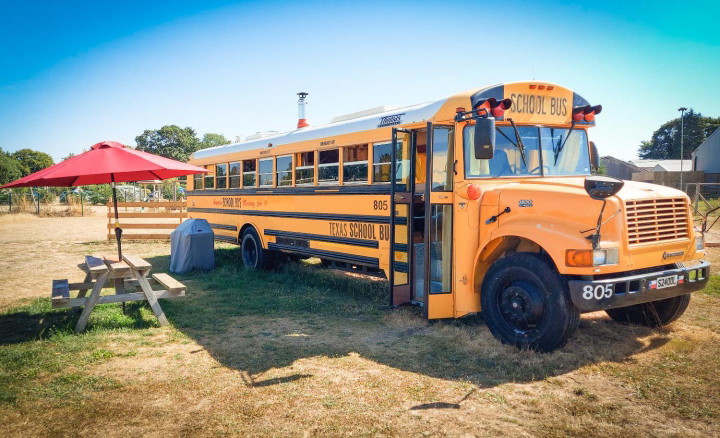 American School Bus Glamping - Somerset - Glastonbury