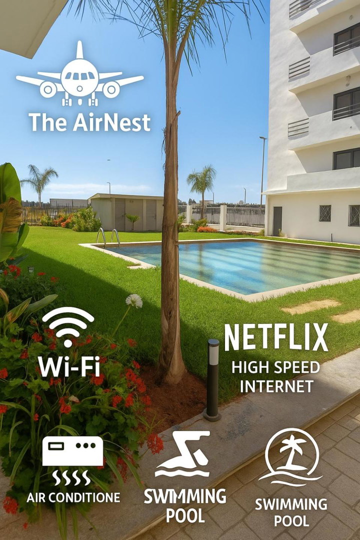 Nouaceur Suite Avec Piscine Casa Aéroport Airnest - Bouskoura