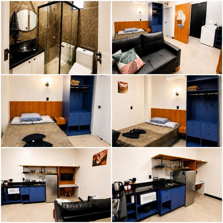 Studio Echo Living 05 Novo Completo Com Ar Quente E Frio, Cozinha Completa, Wifi, Vaga Para Veículo, Rápido Acesso Ao Centro - Chapecó