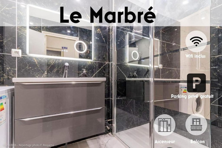 Le Marbré Design 60m2, 2 Stars, Free Parking - Annemasse