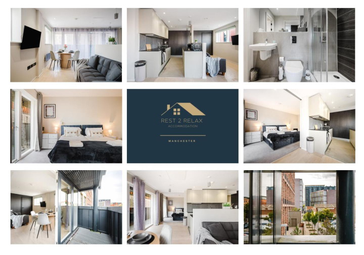 2 Bed Modern Flat, Castlefield, Citycentre, Parking, Self-checkin, Sleeps 4, Balcony, Wifi, City Views - Manchester