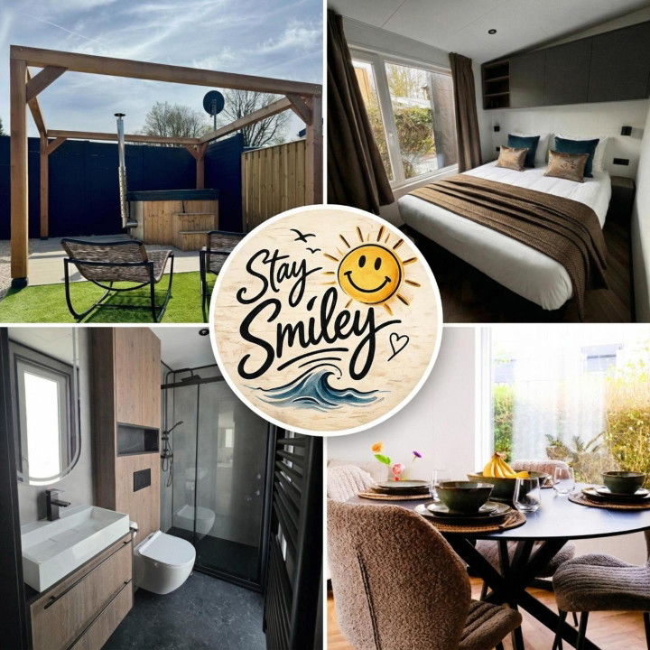 Luxury Chalet Stay Smiley With Hottub - Zeeland