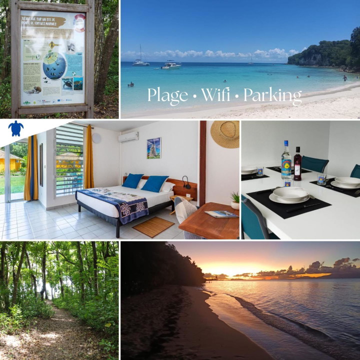 Kawannid Plage à 200m, Wifi, Clim, Parking, Jardin Privé - Marie-Galante