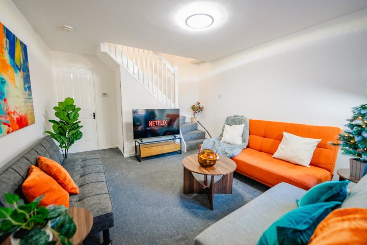 Modern 2br Home Free Parking, Garden & Wifi - Cardiff