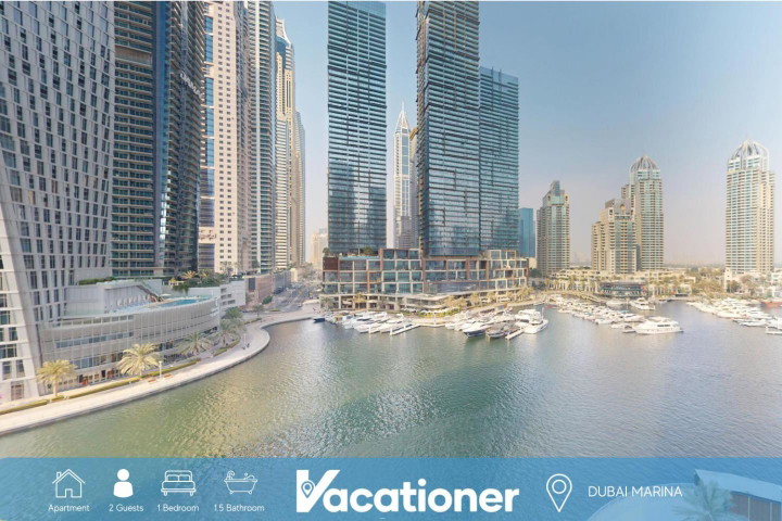 Vacationer Holiday Homes I Colourful 1 Bedroom L Dubai Marina Views - United Arab Emirates