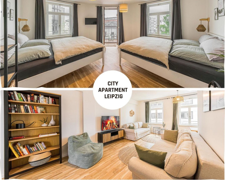 Stylisches Zentrales City-apartment Mit 2 Balkonen - Leipzig
