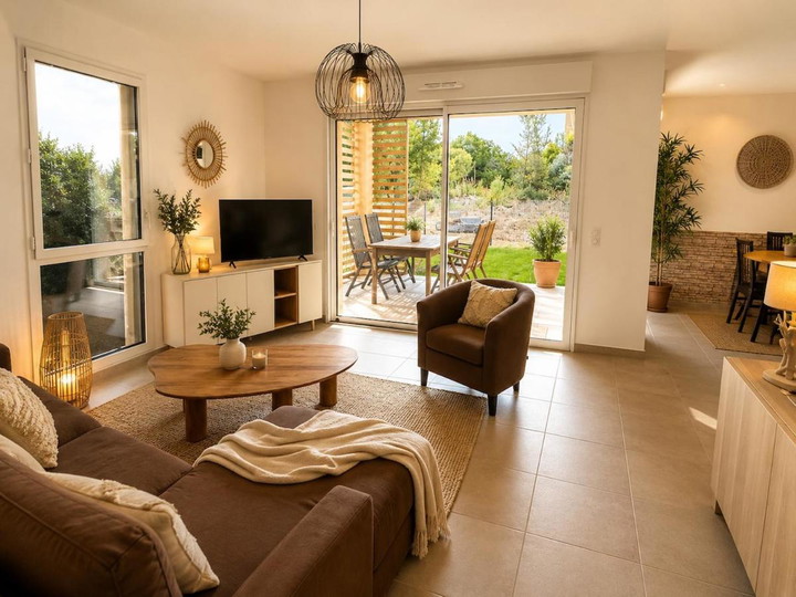 Appartement 5 Min Du Centre De Saint Rémy De Provence, Pour 4 Personnes Avec 2 Chambres à Coucher, Jardin, Terrasse Et Piscine - Maussane-les-Alpilles