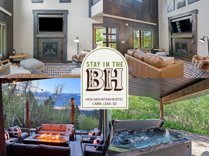 High Mountain Rustic Cabin Hot Tub Game Loft - 