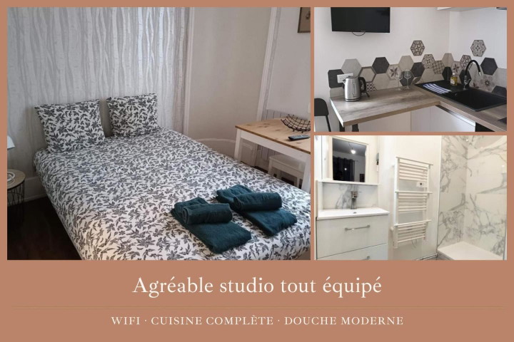 Agréable Studio - Wi-fi - Cuisine Complète - Dijon