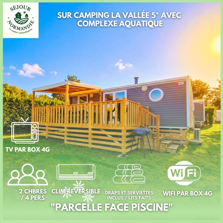 Séjour Normandie - Houlgate - Mobilhome Premium 2ch-4p Avec Clim, Wifi, Tv Et Linge - Camping 5 éToiles - 123 - Houlgate