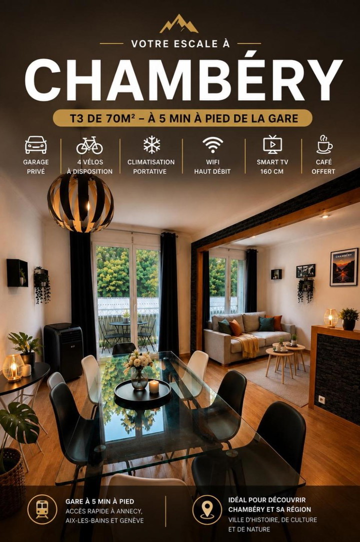 La Parenthèse Chambérienne Avec Garage Vélos à Dispo Gare à 5min - Chambéry